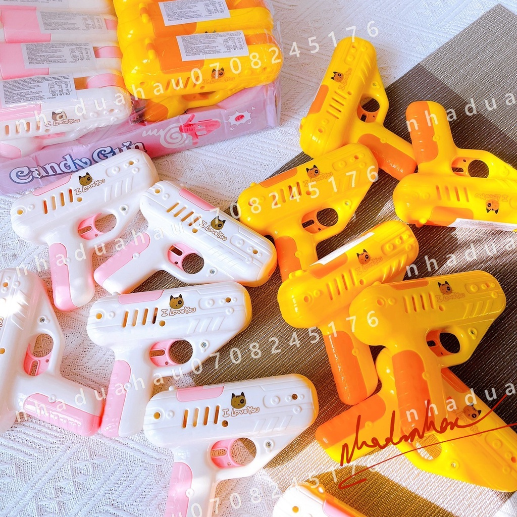 Máy s.úng bắn kẹo mút (có kẹo) Hongkong Candy Gun cute | Shopee Việt Nam