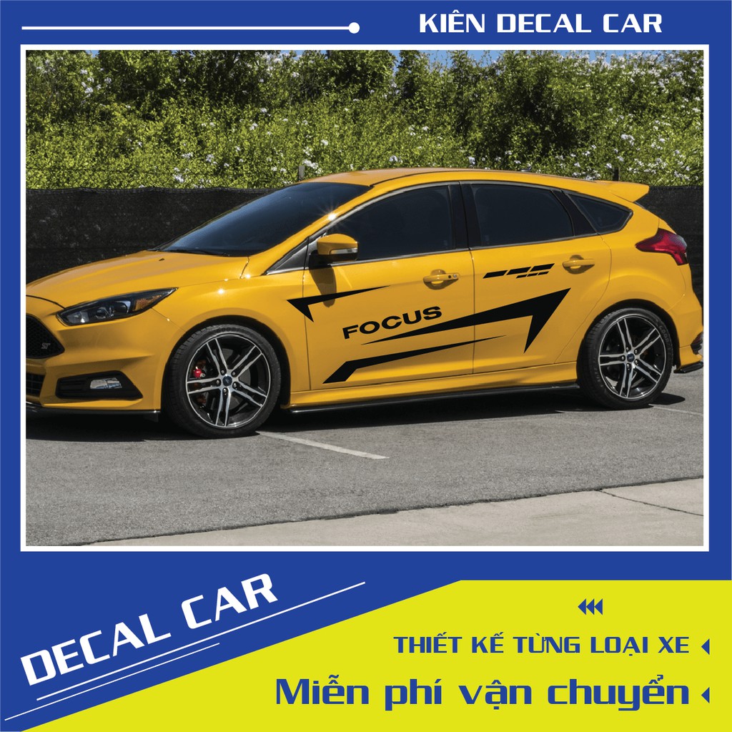 Tem dán xe ô tô Ford Focus phong cach thể thao | Shopee Việt Nam