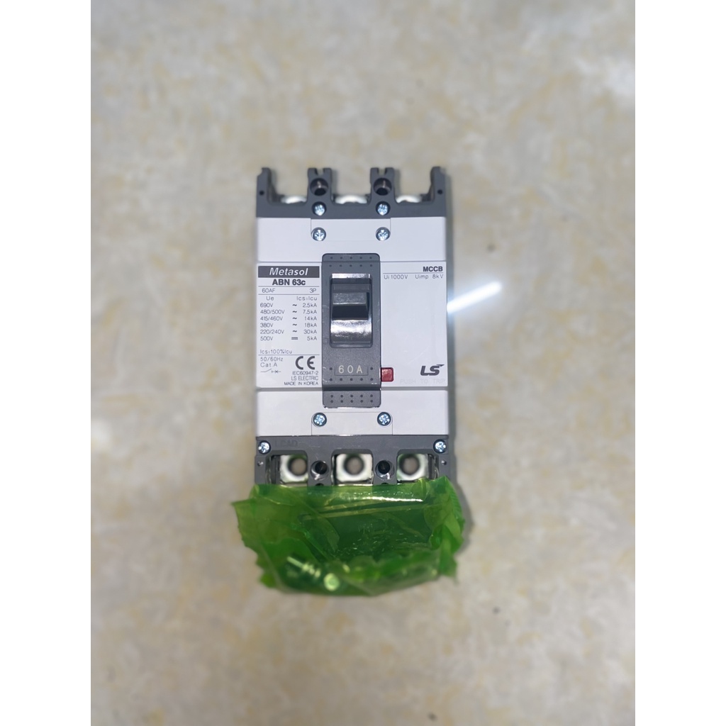 Aptomat MCCB LS chính hãng ABN63c 60A 18kA | Shopee Việt Nam