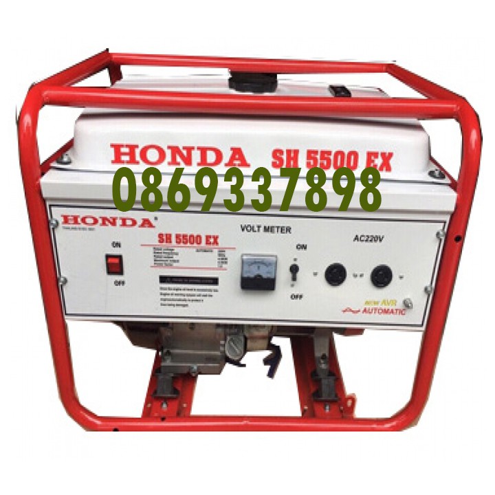 Máy phát điện gia đình mini Honda SH 5500E (4,5kw; xăng; đề) | Shopee ...