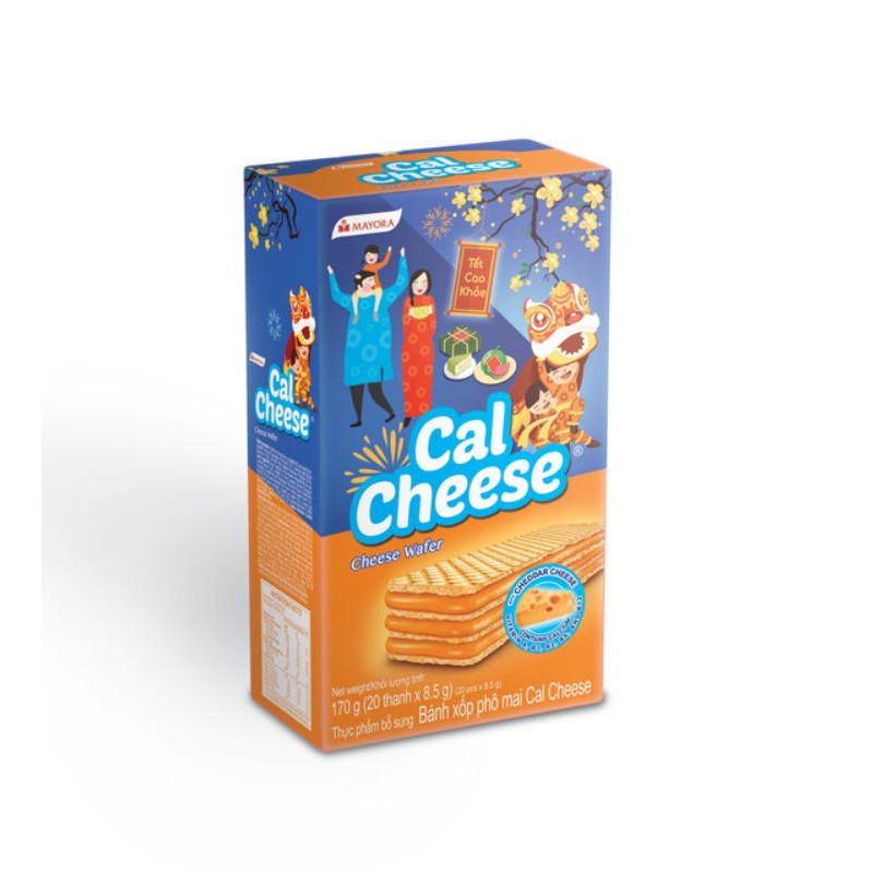 bánh xốp phô mai cal cheese hộp 20 cái × 8.5g | Shopee Việt Nam