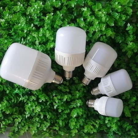 Bóng đèn led 50w 40w 30w 20w 15w 10w 5w bulb trụ nhựa siêu sáng,tiết kiệm diện, mua 10 tặng trụ ...