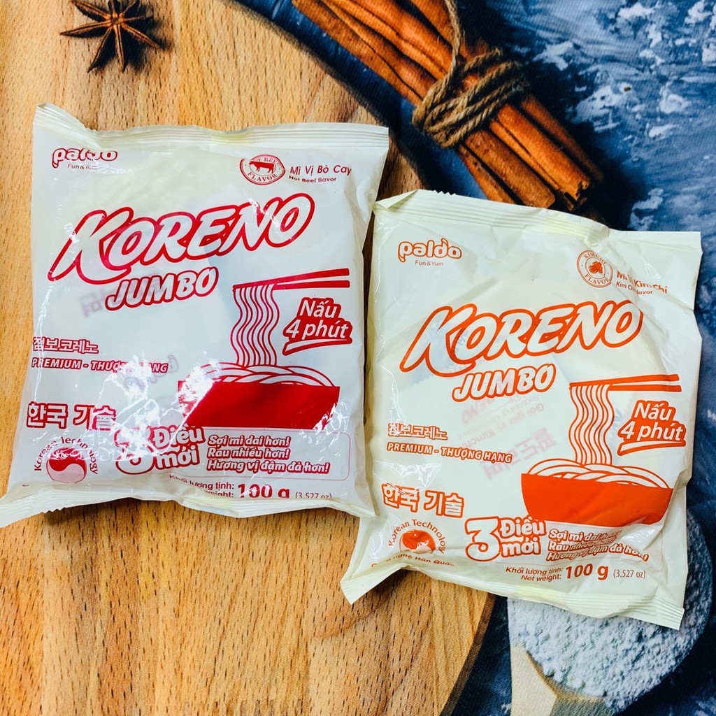 MÌ KORENO JUMBO gói 100G | Shopee Việt Nam