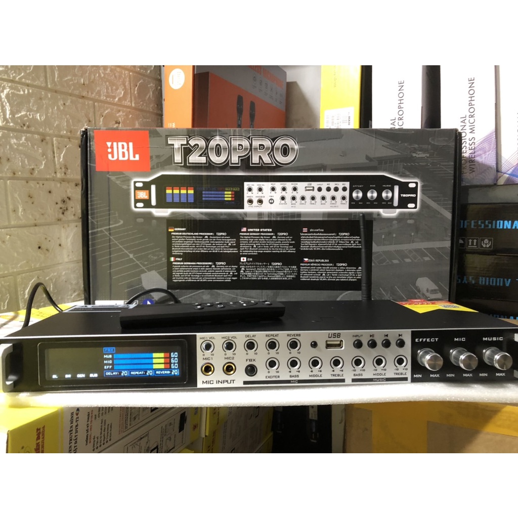 Vang cơ lai số JBL T20 Pro VỈ ĐỎ có Điều khiển + Cổng quang + Bluetooth ...