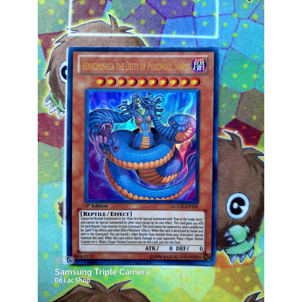 [ Đỗ Lạc Shop ] Thẻ Bài Yugioh Mint90 Monster Vennominaga the Deity of Poisonous Snakes | Shopee ...