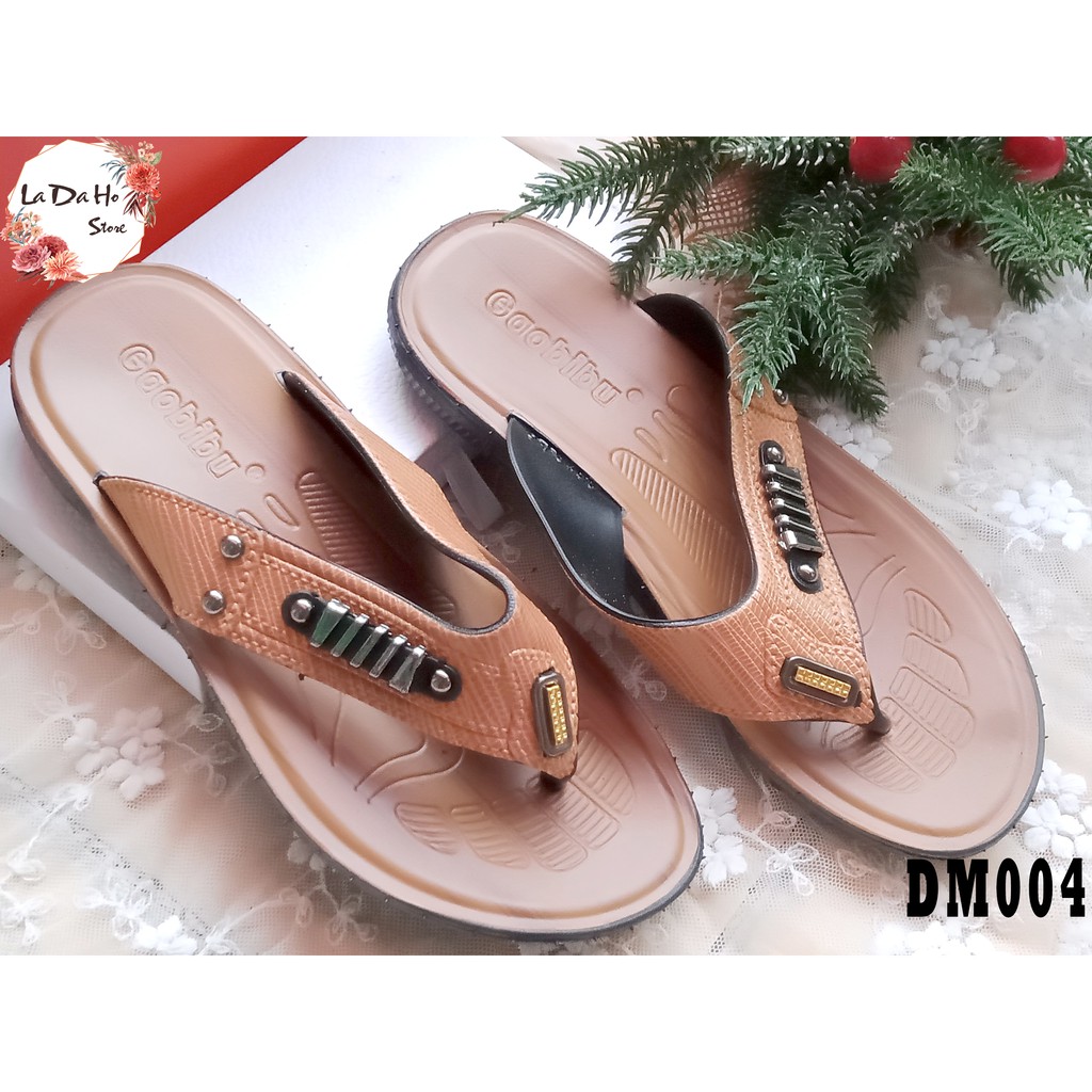 Dép Kẹp Xỏ Ngón Nam Giả Da Đế Nhựa Sang Trọng [DM004] | Shopee Việt Nam