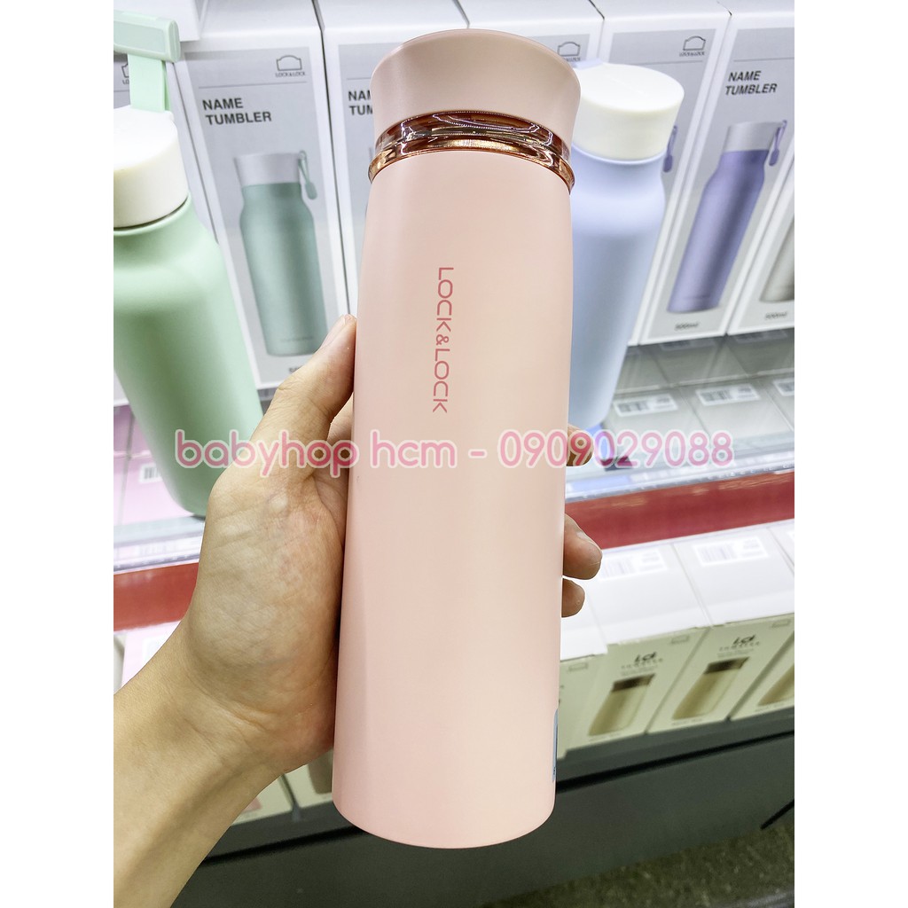 Bình giữ nhiệt LocknLock 450ml Feather Light LHC4131 , có khay lưới lọc ...