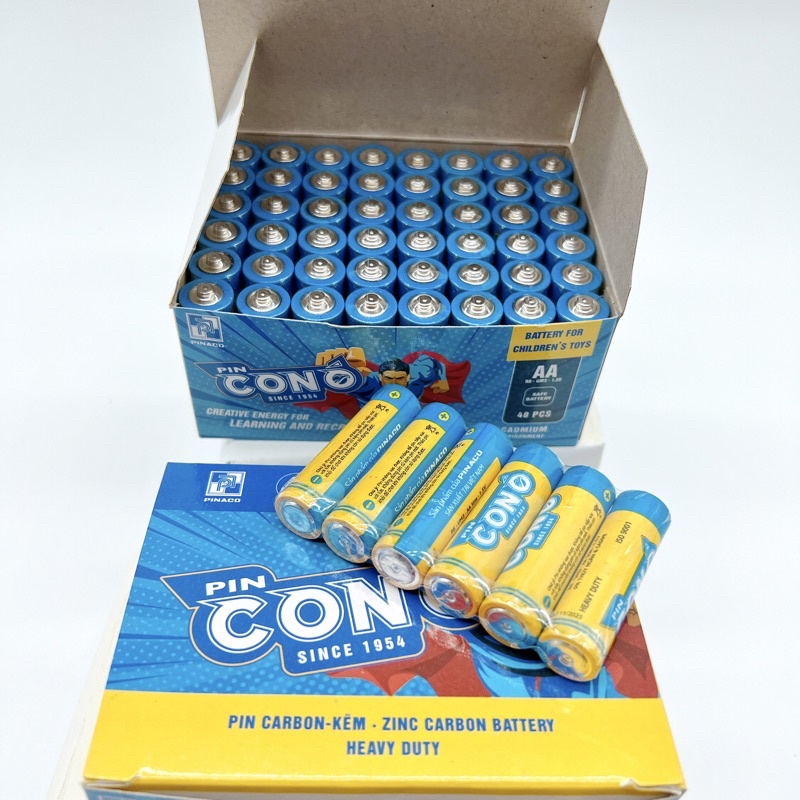 Pin AA vỉ 6 viên, Pin Con Ó Vàng 2A Chính Hãng 1,5V - pin AA PINACO ...