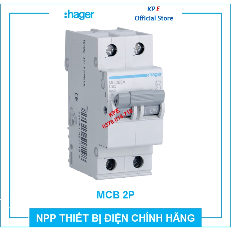 MCB 2P CB TÉP ÁT TÔ MÁT ÁP TÔ MÁT BẢO VỆ QUÁ TẢI NGẮN MẠCH 6KA 6A 10A ...
