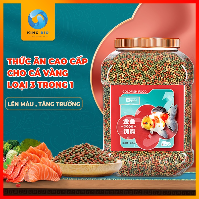 [King Bio] Thức ăn Yee GoldFish Food - cám 3 trong 1 cho cá vàng hỗ trợ ...
