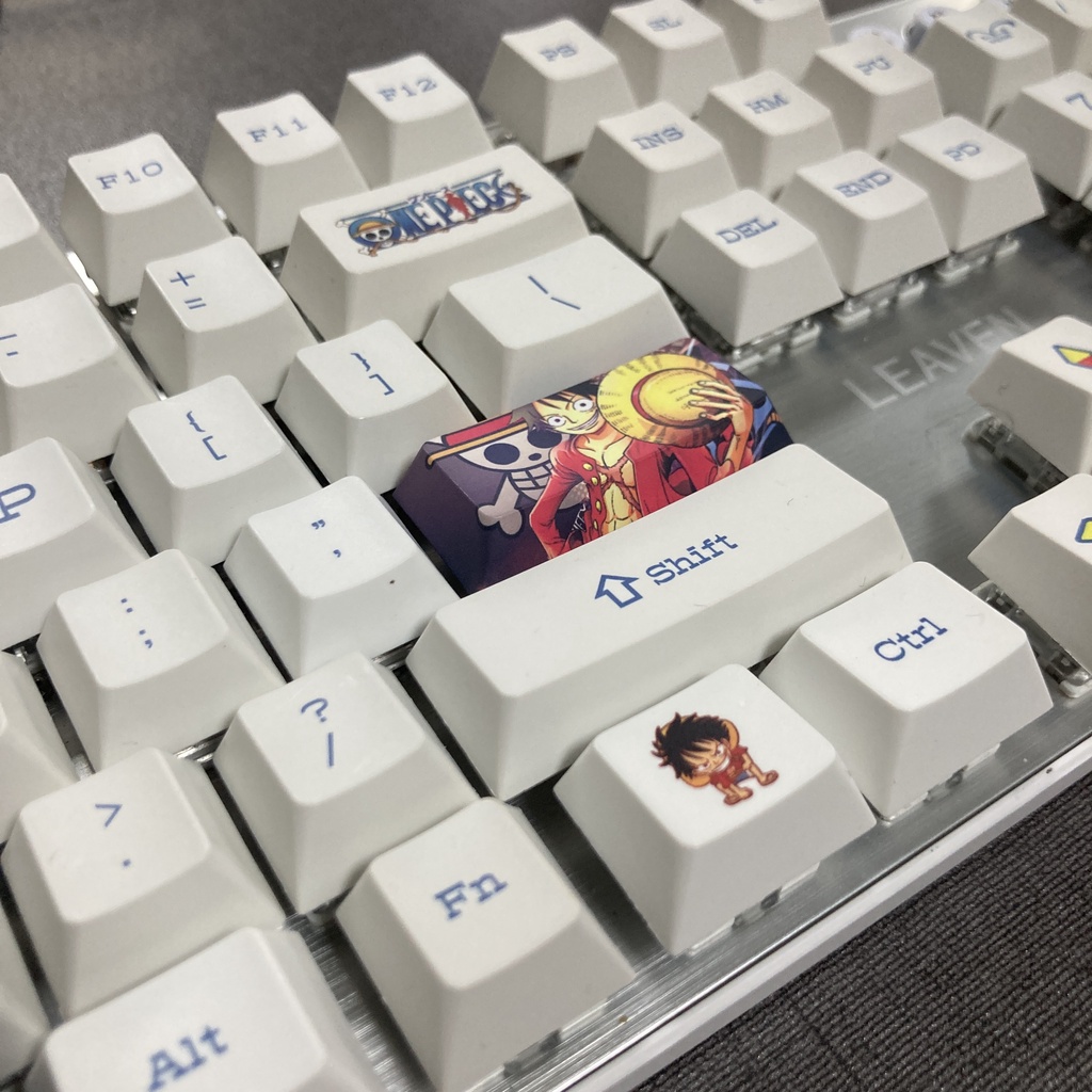 133keys One Piece Luffy Keycaps Bàn phím cơ Keycap PBT 5 mặt Thuốc ...