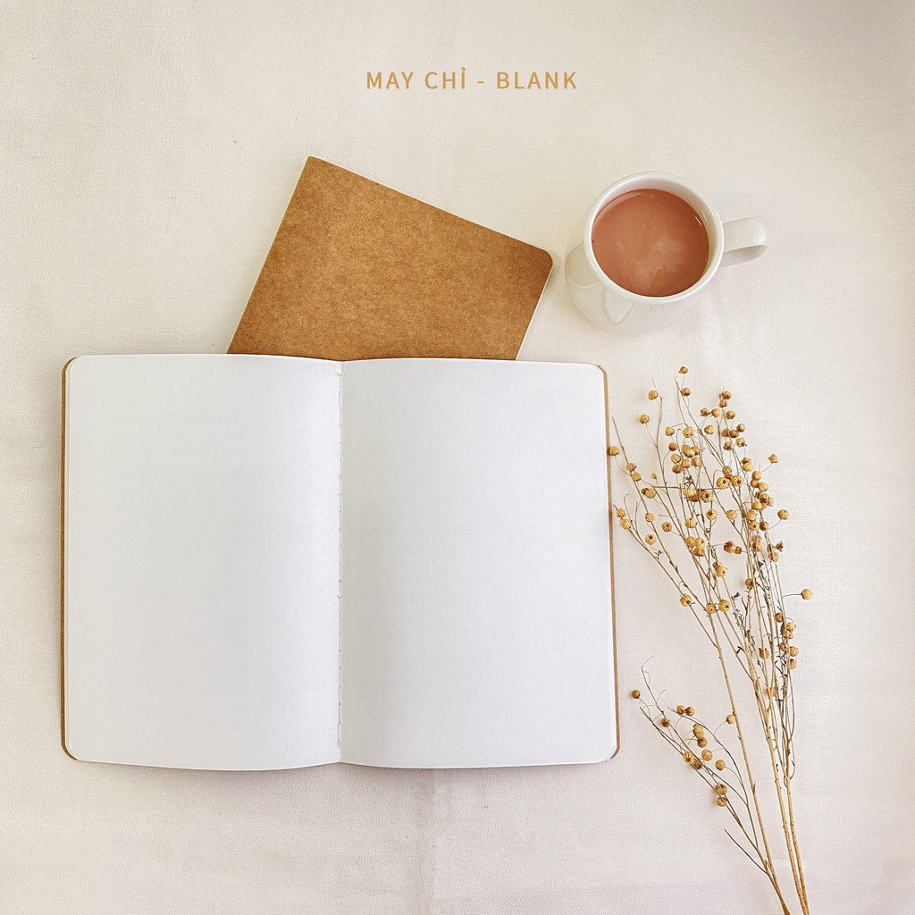 Sổ tay ghi chép phong cách tối giản STHM basic notebook khổ A5 giấy 80gsm không lem gia công tỉ ...