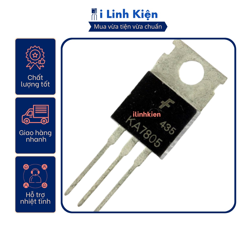 KA7805 ổn áp 1.5A 5V TO-220 chính hãng Fairchild | Shopee Việt Nam