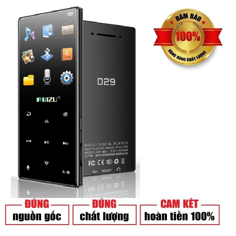 [HÀNG CHÍNH HÃNG] MÁY NGHE NHẠC MP3 BLUETOOTH RUIZU D29 BỘ NHỚ TRONG 8GB - MÁY NGHE NHẠC ...