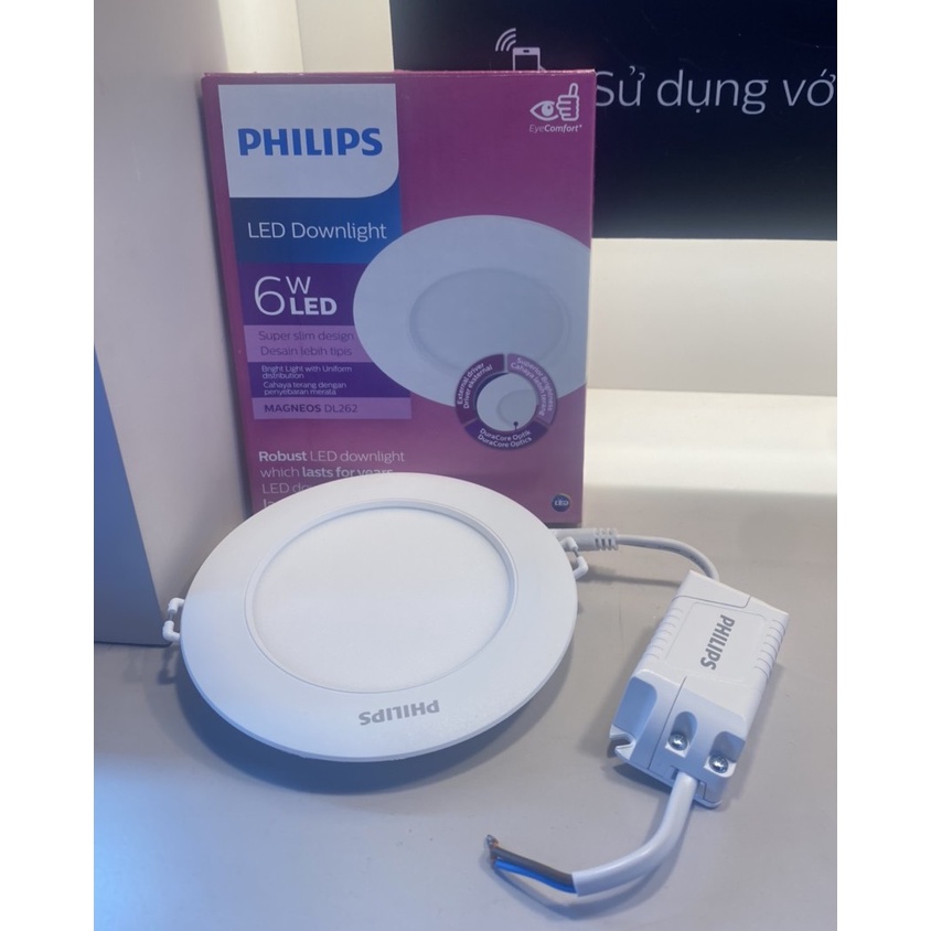Đèn led âm trần Philips 6w dòng siêu mỏng DL262 EC RD 100mm HV SNI 02 - Hàng chính hãng | Shopee ...
