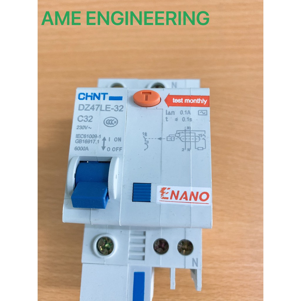 Át tô mát chống rò Chint DZ47LE-32 C32 1P+N 32A | Shopee Việt Nam