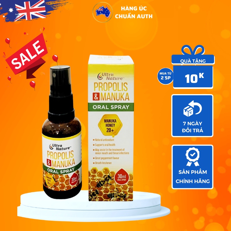 Xịt họng keo ong Ultra Nature Propolis Manuka (SP2) | Shopee Việt Nam