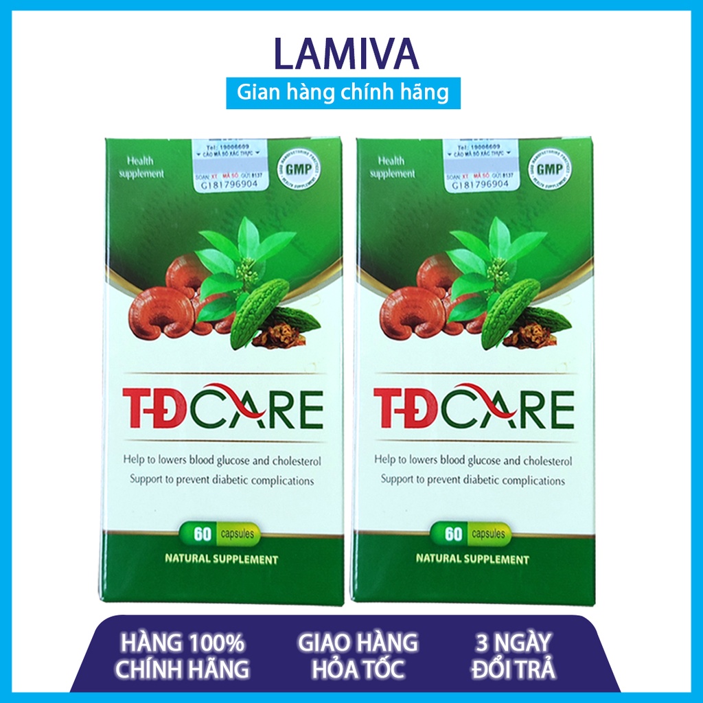 [CHÍNH HÃNG] TĐ Care 60 viên - tương trợ hỗ trợ liệu tiểu đường tiện ...