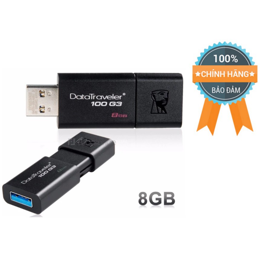 USB Kingston DT100 G3 8GB USB 3.0 - chính hãng FPT | Shopee Việt Nam