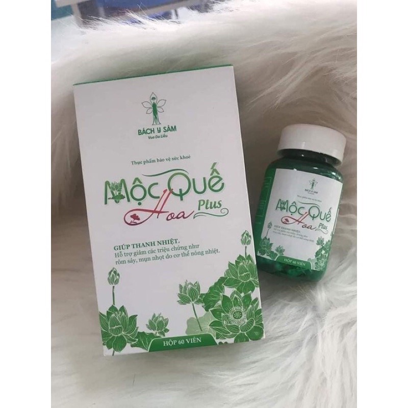 Mộc Quế Hoa Plus Bách Y Sâm THANH NHIỆT GIẢM MỤN Lọ 60 viên (Mẫu Mới ...