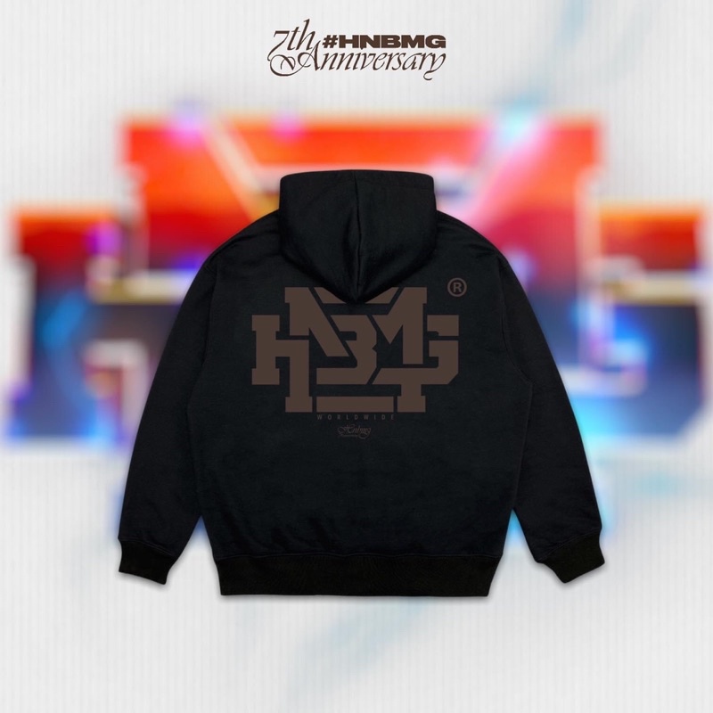 HNBMG 7TH ANNIVERSARY CLASSIC LOGO HOODIE/ BLACK | Shopee Việt Nam