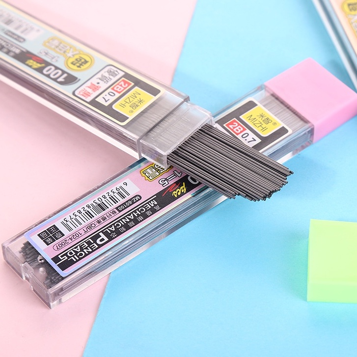 Ngòi Chì Kim 2B Loại 0.5mm và 0.7mm - Ngòi Bút Chì Mềm Lên Màu Tốt Dễ Tẩy Xóa - Thay Ruột Cho ...