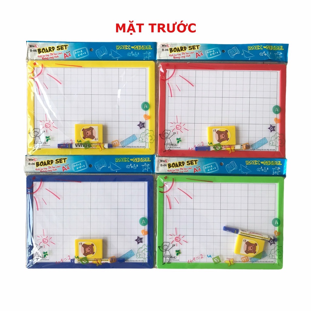 Bảng WIN-B-06 A4 học sinh viết được 2 mặt kèm bút | Shopee Việt Nam