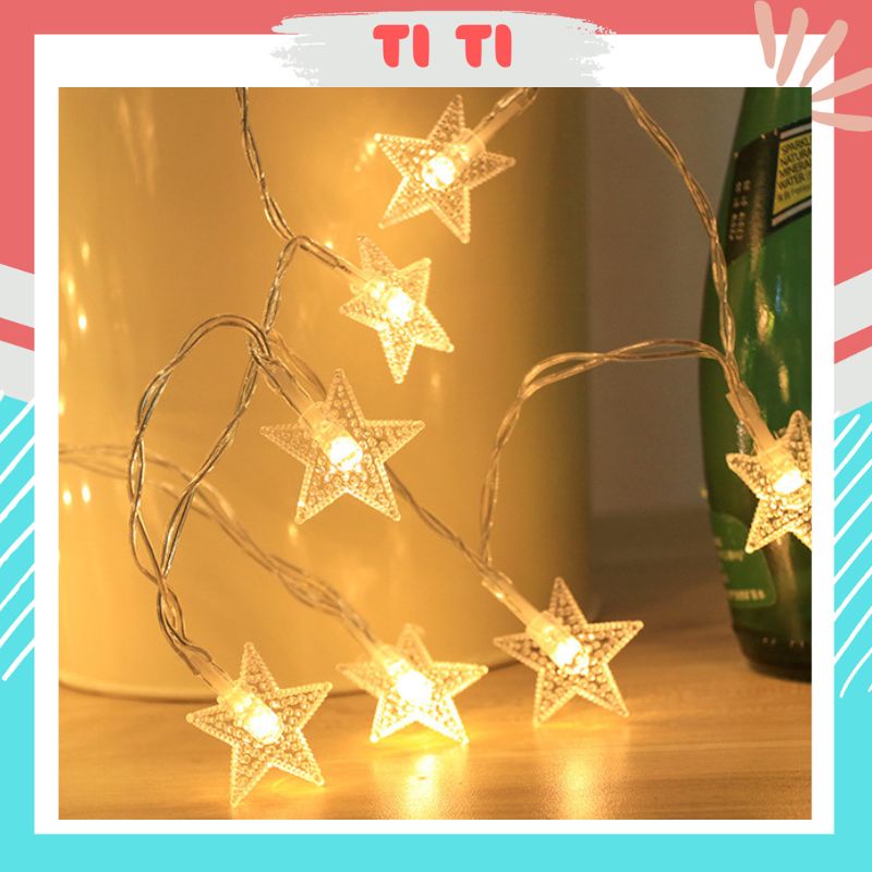 Dây đèn led hình ngôi sao dài 2m 10 bóng đèn led | Shopee Việt Nam