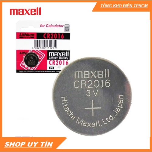 Vỉ 5 viên Pin CR2016 Maxell lithium 3V (Pin CMOS) - Made in Japan ...