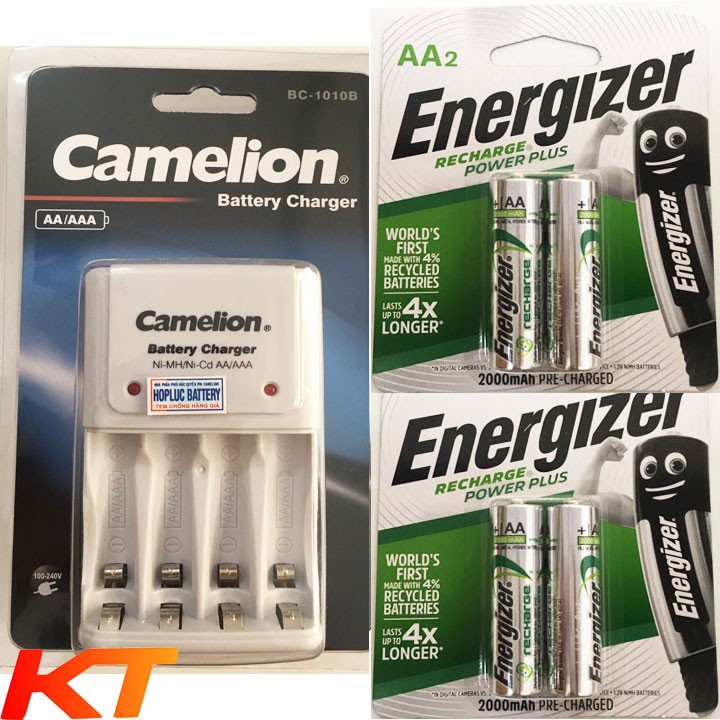 Bộ Sạc pin AA, AAA Camelion BC-1010B kèm 4 viên pin AA 2000mah ...