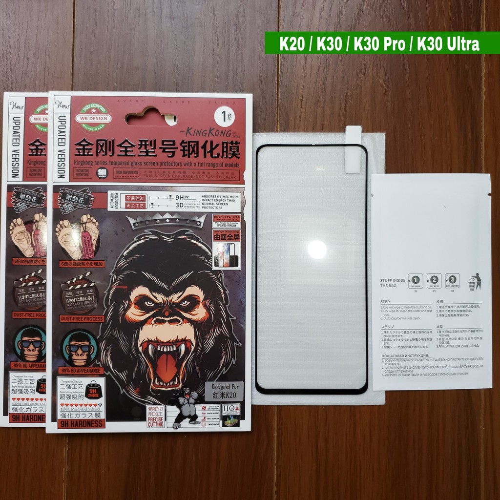 Kính cường lực Redmi K20 / K20 Pro / K30 / K30 Pro / Poco X3 / F2 Pro / K40 / Poco F3 / K50 ...