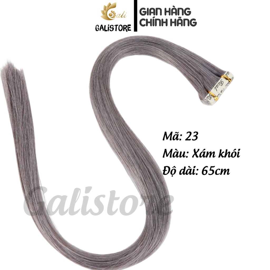 Tóc line dán làn từ sợi protein, Tóc giả đẹp tóc kẹp dài thẳng light ...