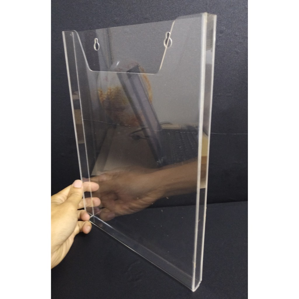 Kệ checklist đựng tờ rơi treo tường mica trong A4 A5 A6, tặng kèm 2 ...