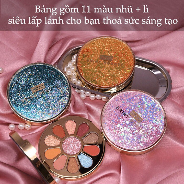 BẢNG PHẤN MẮT HOJO SHINY BEAUTY 11 MÀU KIM TUYẾN NHŨ SANG CHẢNH ...