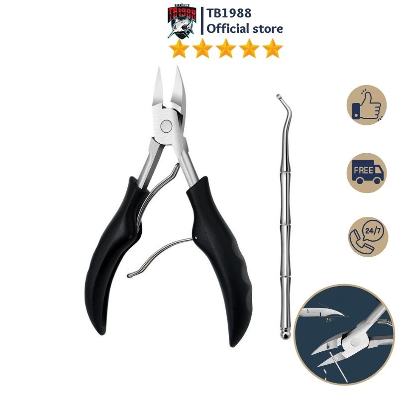 Kìm cắt móng tay, móng chân, kìm cắt da chết bằng thép không gỉ siêu sắc colecranon tặng kèm ...