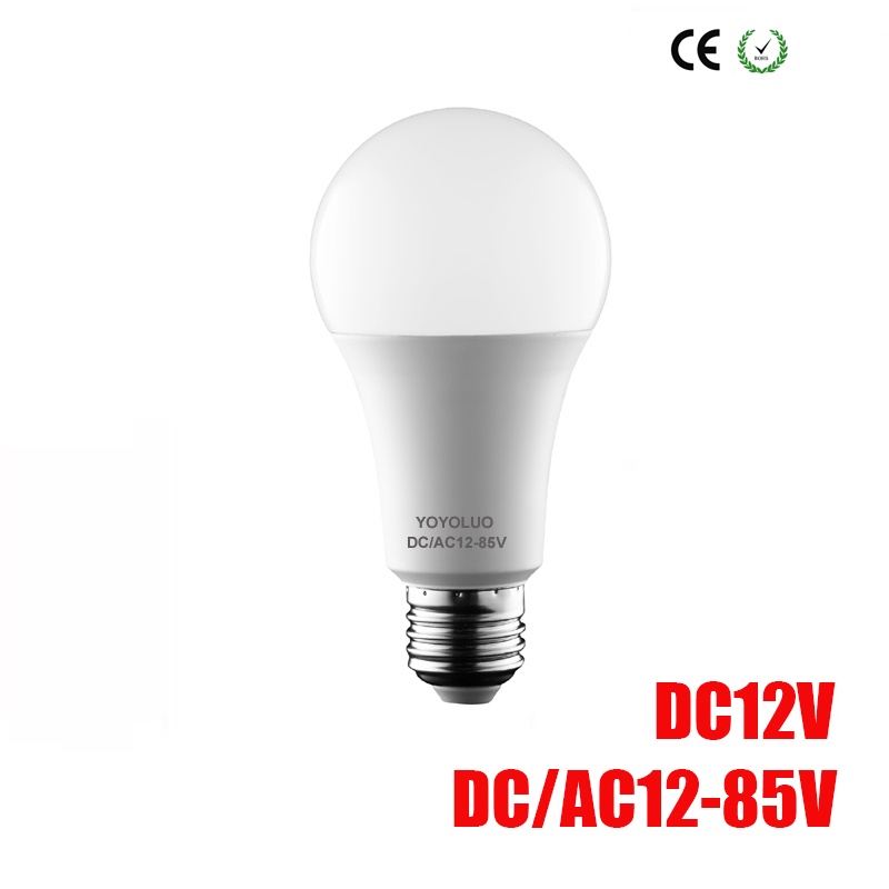 Bóng Đèn Led DC 12V E27 DC AC 12V 24V 36V 48V 3W 6W 9W 12W 15W 18W Sử ...