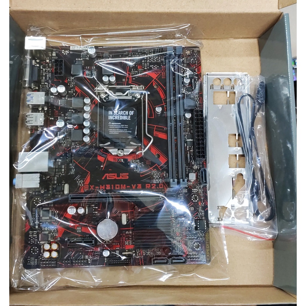 Main H310 Asus H310M-V3 EX R2.0 bản màu đỏ siêu đẹp bảo hành 3 năm | Shopee Việt Nam