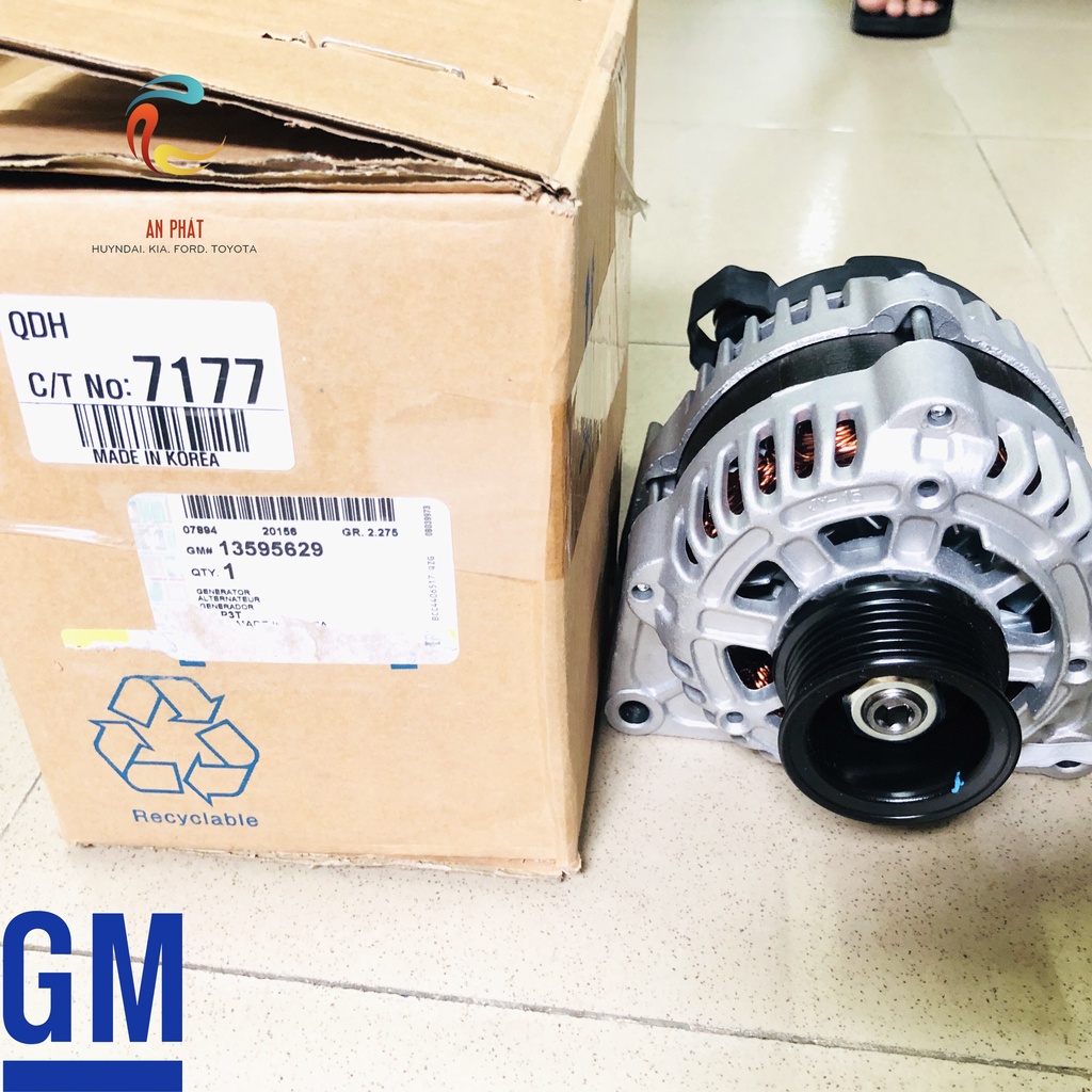 Máy phát điện 2 rắc không buly giảm giật Daewoo Lacetti CDX, Cruze ...