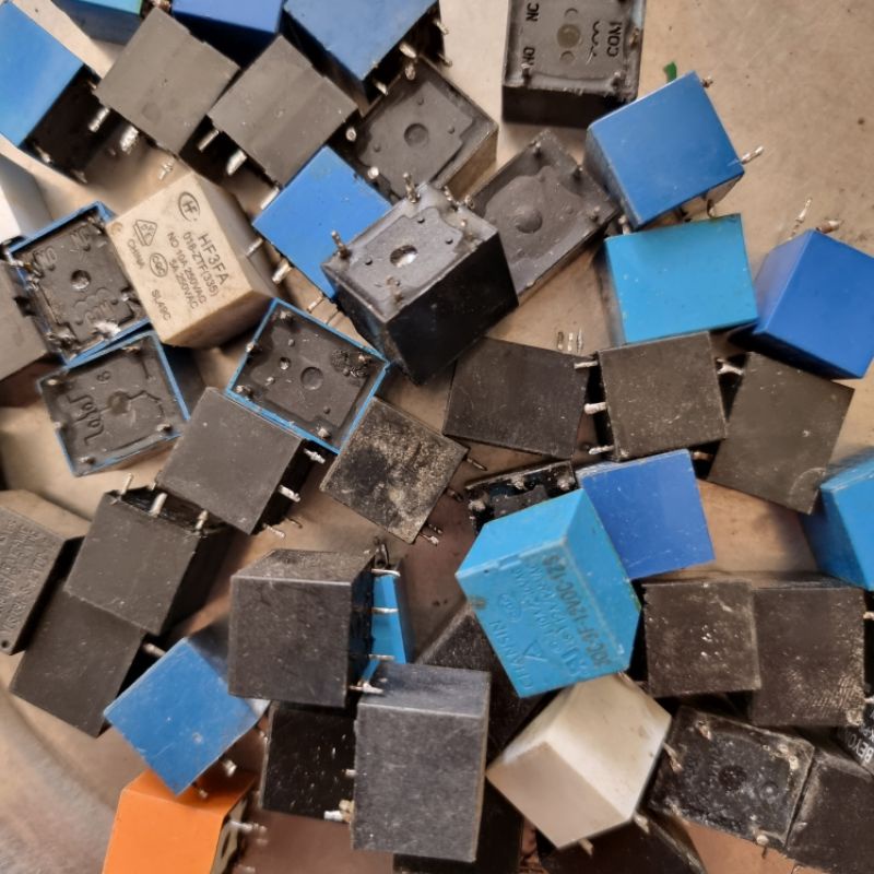 Relay (role) 5V / 12V / 9v 12v / 14v / 24v 4 .5 chân hàng cũ tháo máy ...