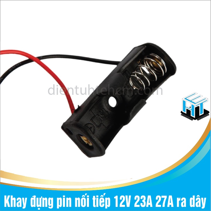 Khay đựng pin nối tiếp 12V 23A ra dây 1 cell pin và 2 cell pin | Shopee ...