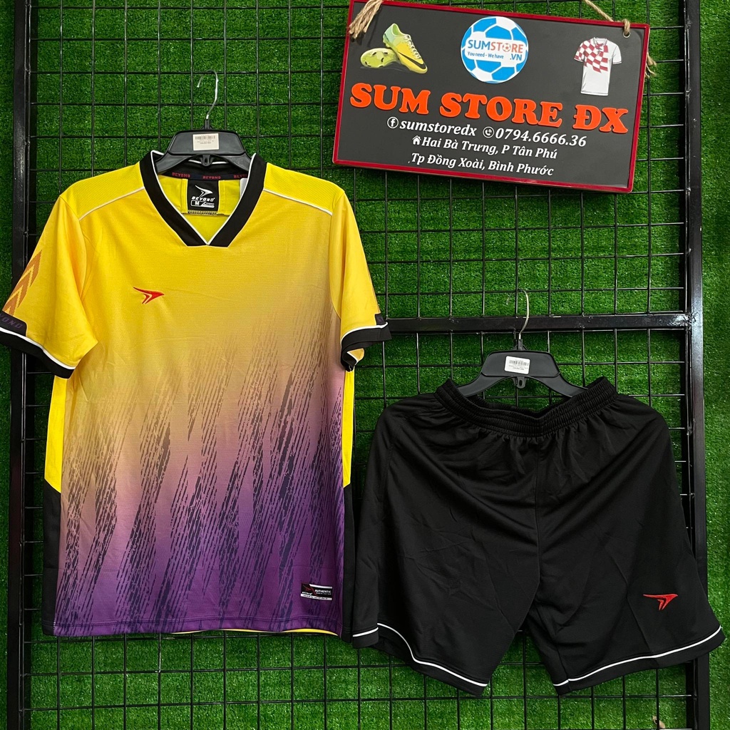 Quần Áo Đá Bóng Không LoGo Beyono Gust Vàng Tím (Nhiều Màu) - Áo Đá ...