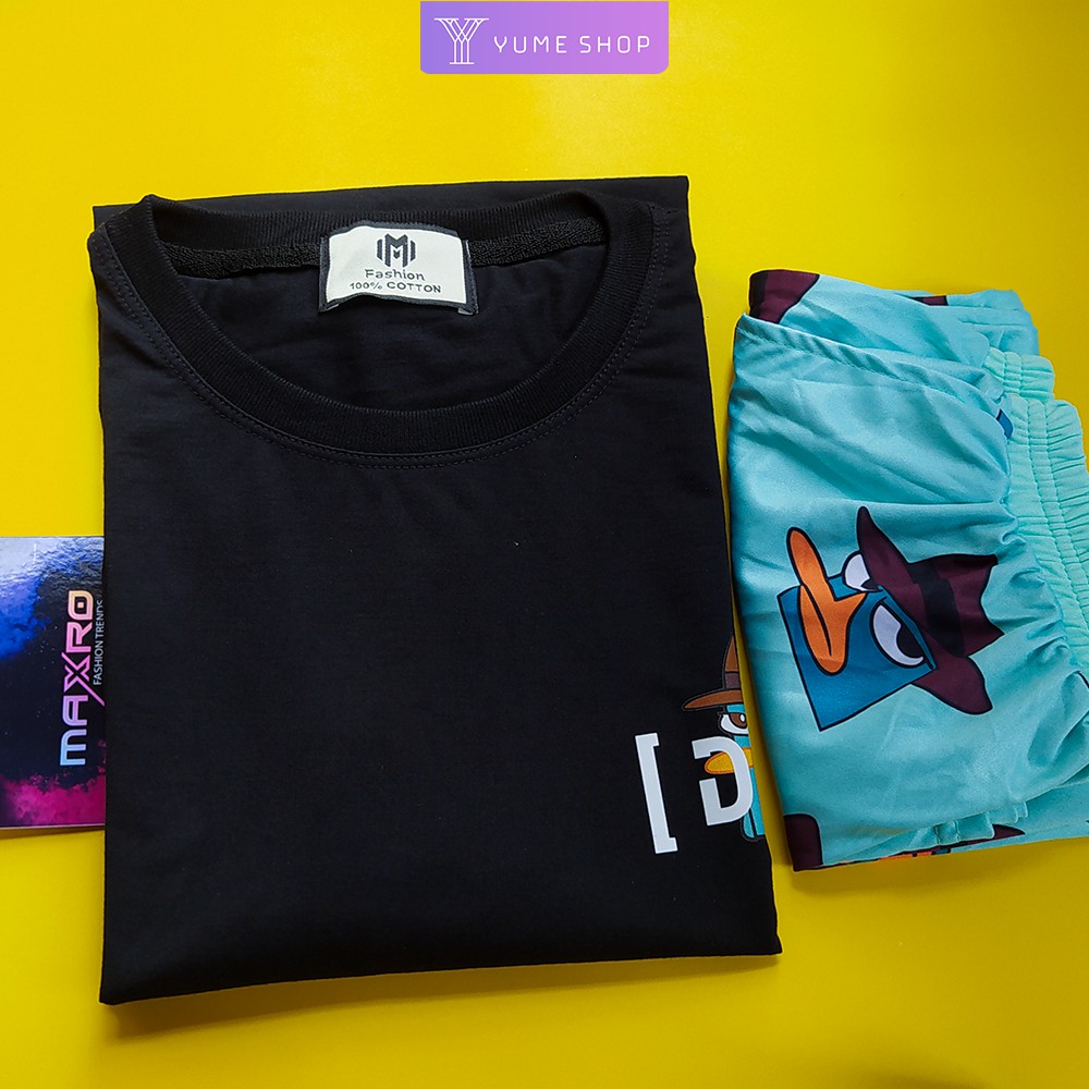 Bộ quần áo hoạt hình Perry thú mỏ vịt (Cax Cax) Form rộng | Shopee Việt Nam