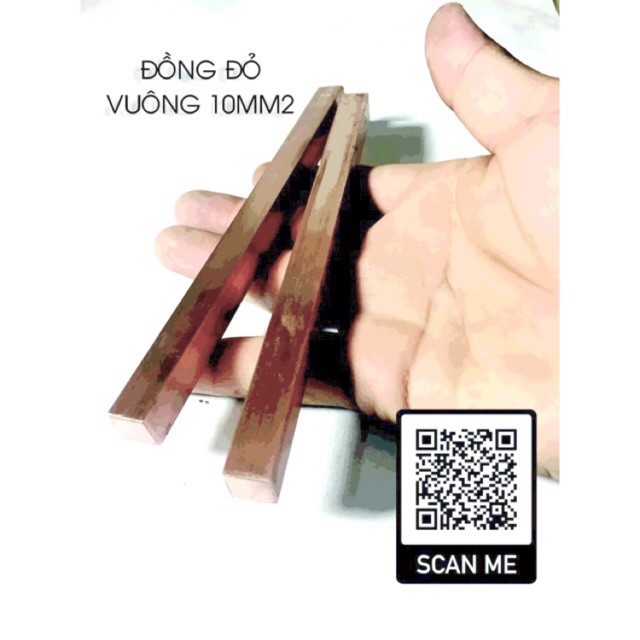 THANH ĐỒNG ĐỎ vuông 10mm. Dài 15cm. CHẾ MÁY HÀN CELL | Shopee Việt Nam