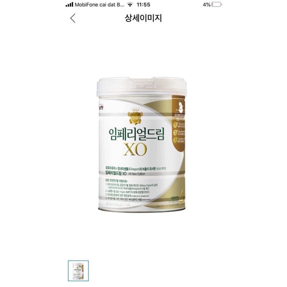 Sữa bột Namyang XO số 3 nội địa Hàn 800g | Shopee Việt Nam