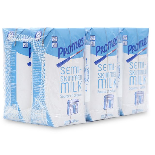 SỮA TƯƠI PROMESS THÙNG 24 HỘP 200ML date mới | Shopee Việt Nam