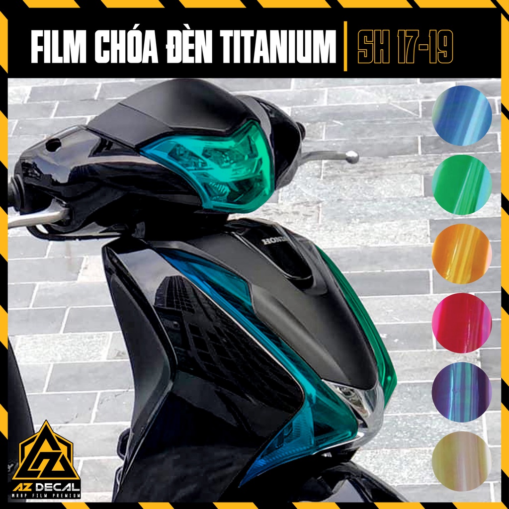 Decal Dán Choá Đèn Titan SH 2017 - 2019 | Film Dán Đổi Màu Đèn Xe Màu ...