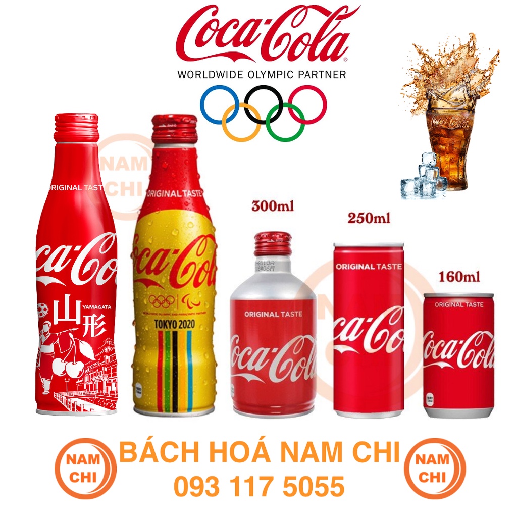 [LẺ 1 CHAI] Coca Nhật Các Loại - Nhôm Nắp Vặn 300ml - Mini 160ml - Chai ...