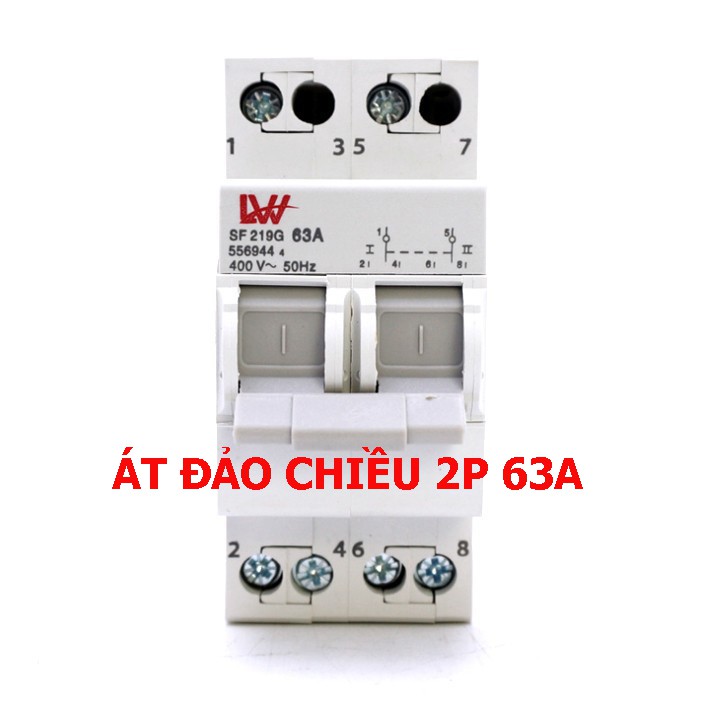Cầu dao đảo chiều 2P 63A LW-aptomat đảo chiều- bộ chuyển đổi 2 nguồn điện- cb đảo chiều | Shopee ...