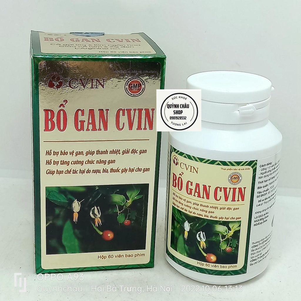 BỔ GAN CVIN LỌ 60 VIÊN HỖ TRỢ CHỨC NĂNG GAN | Shopee Việt Nam