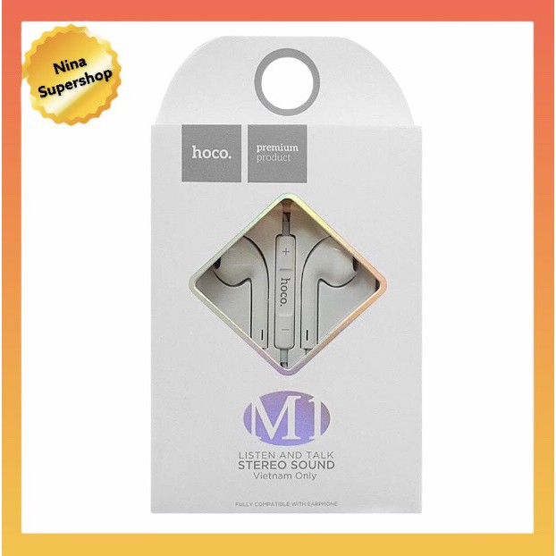 Tai nghe HOCO m1 jack 3.5 chính hãng | Shopee Việt Nam
